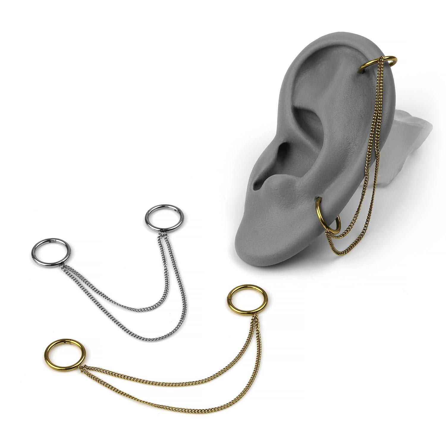Steel Chained Double Clicker Sets