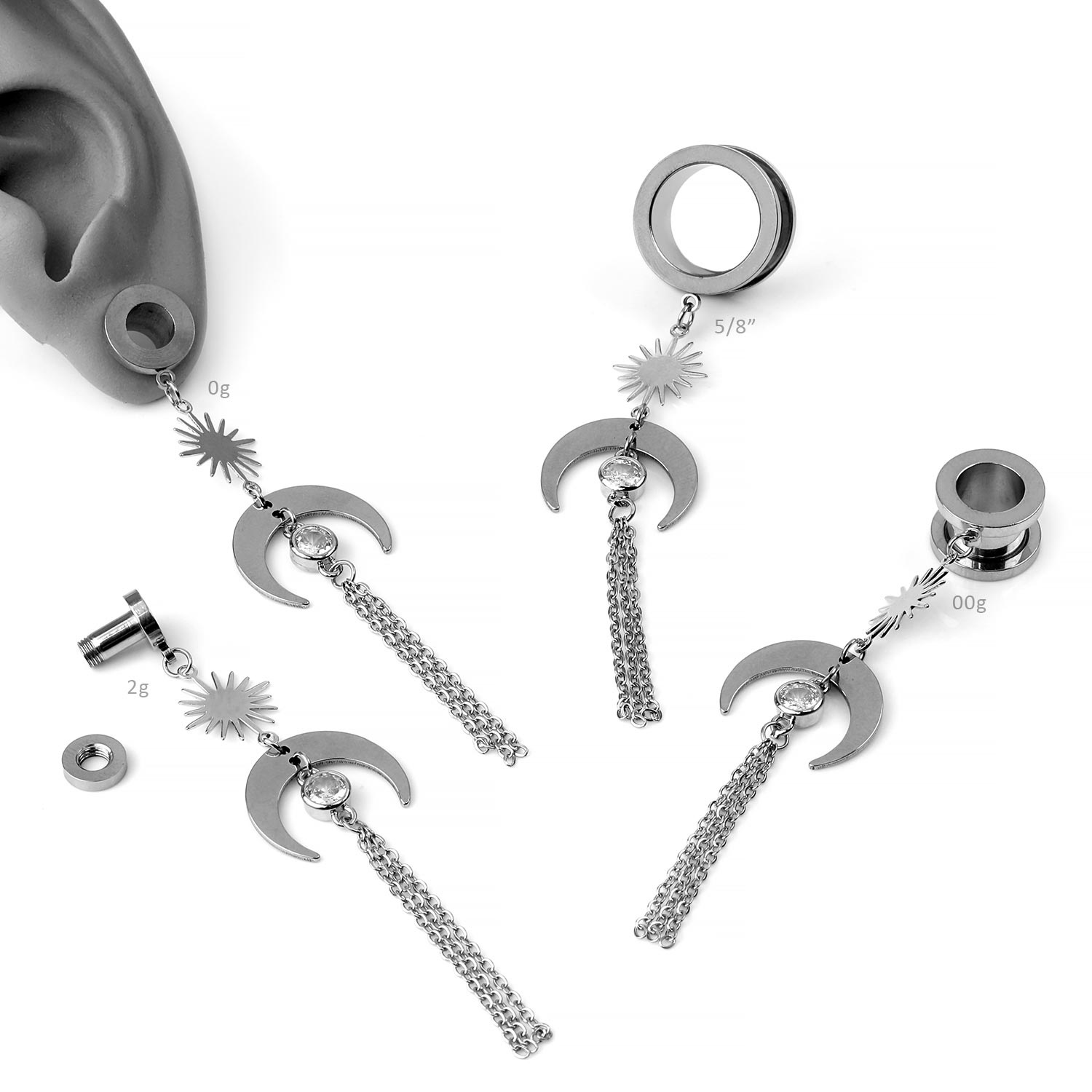 Stainless Steel Astral Chain Threaded Eyelets