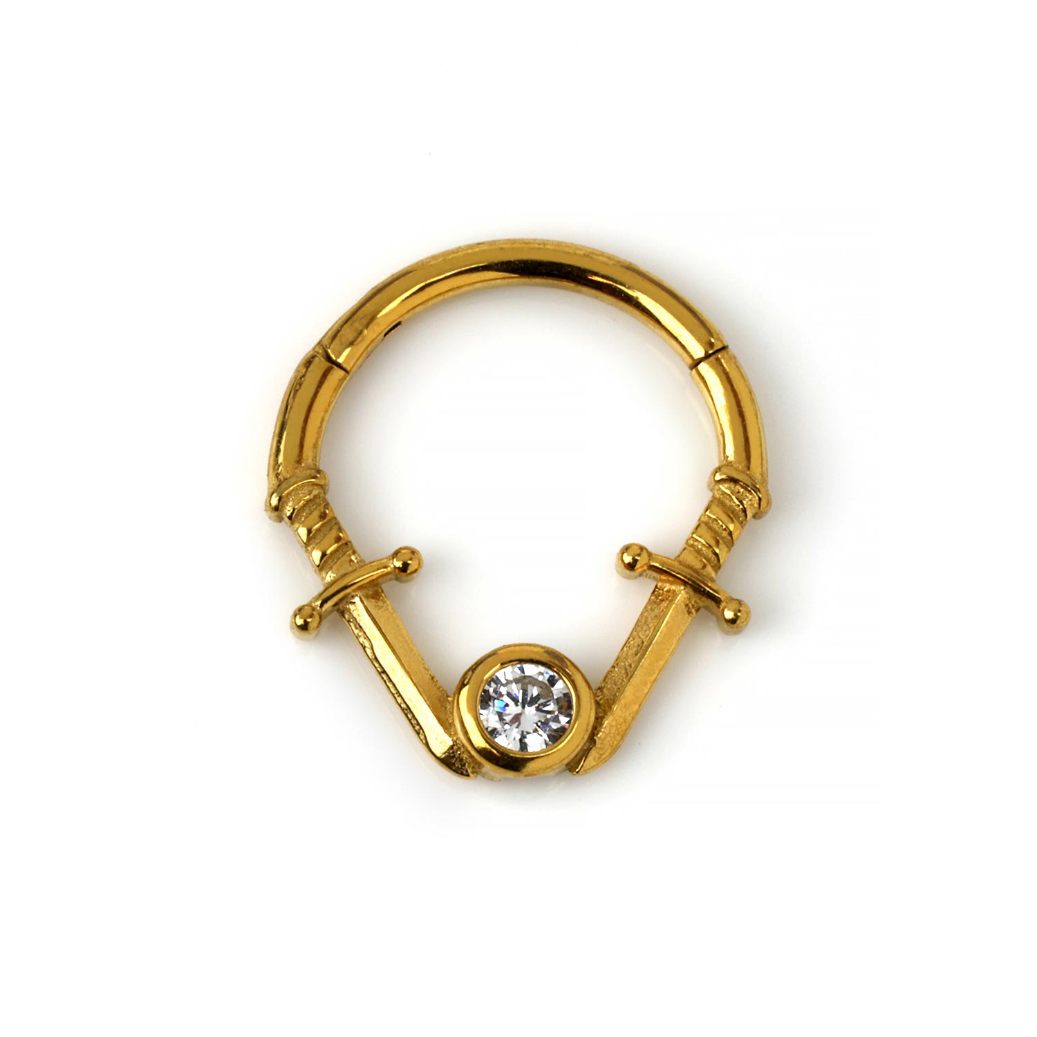 Steel Dual Dagger Septum Clicker