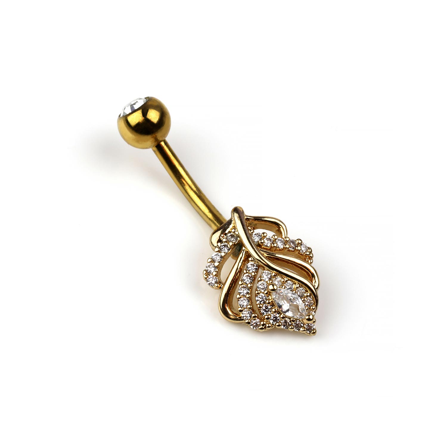 Steel Gemmed Leaf Navel