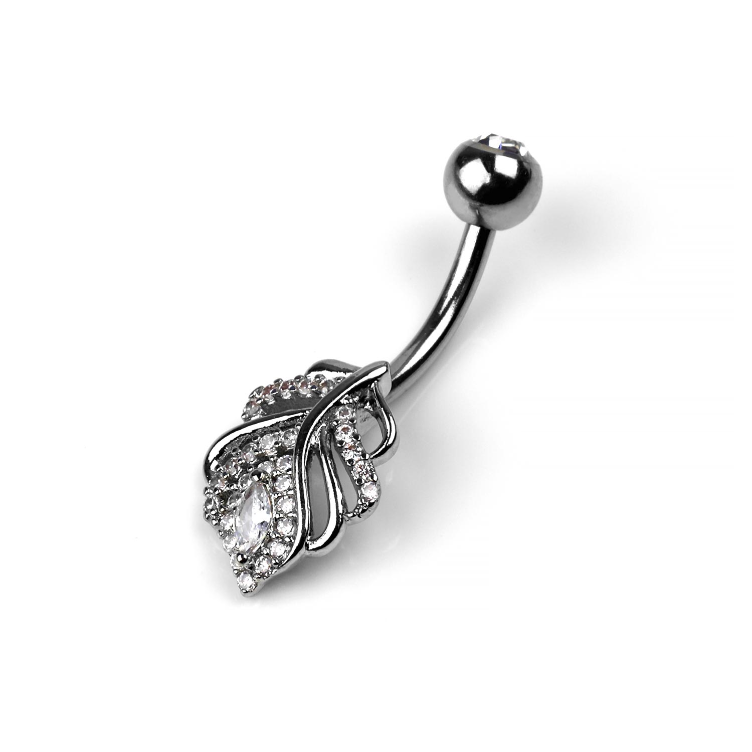 Steel Gemmed Leaf Navel