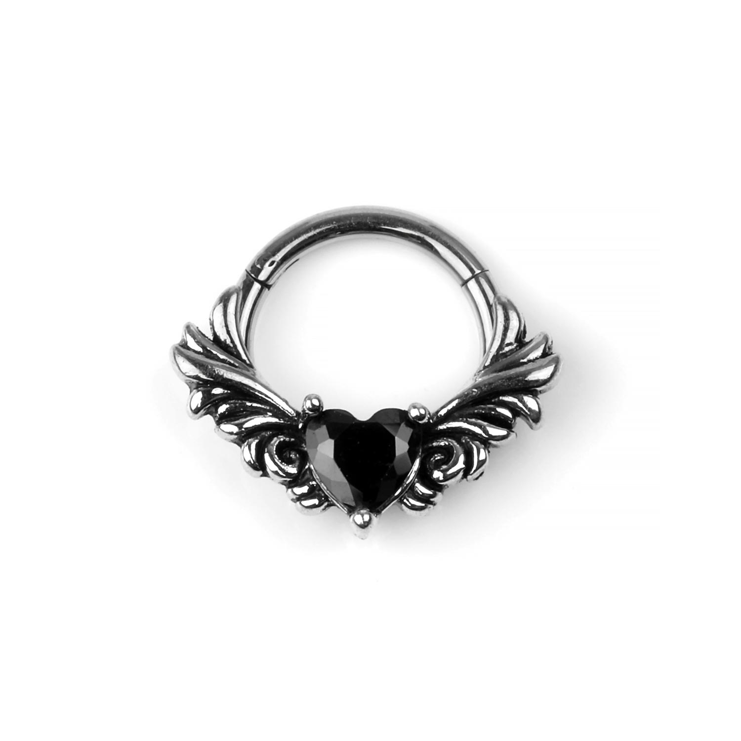 Steel Ornate Vintage Heart Clicker