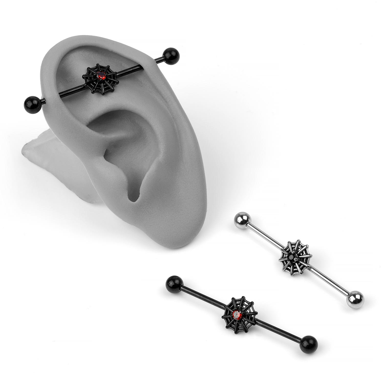 Steel Spiderweb Industrial Barbell