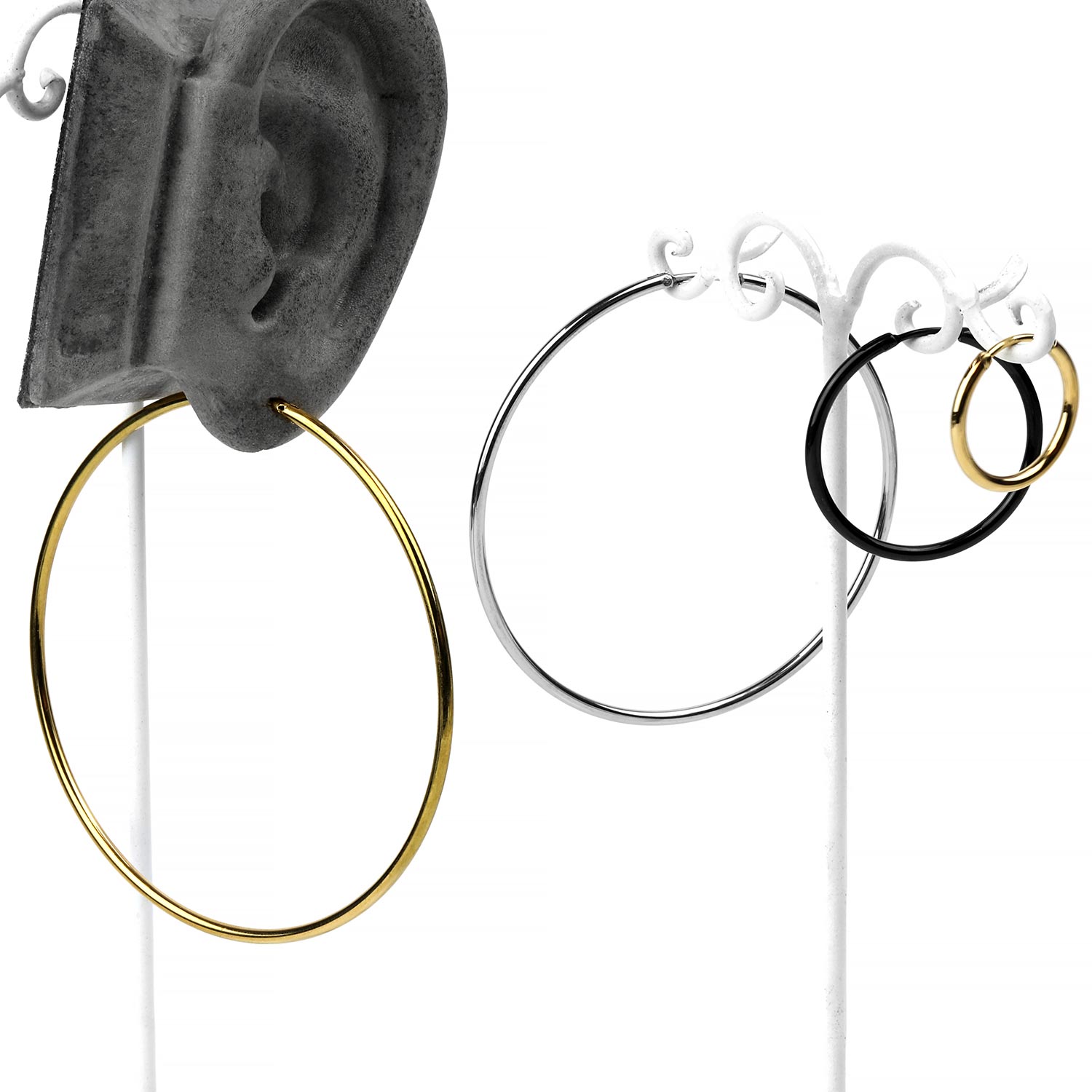 Steel Hoop Earring
