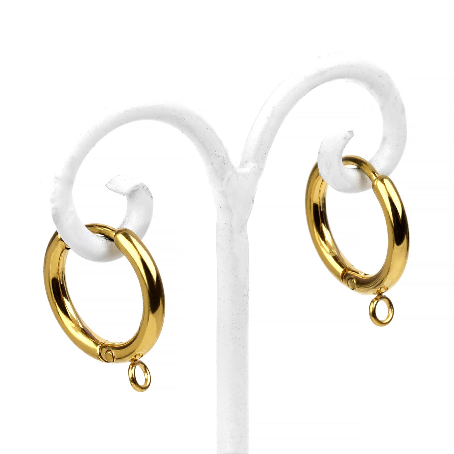 Stainless Steel Diy Huggie Earring With Jump Ring