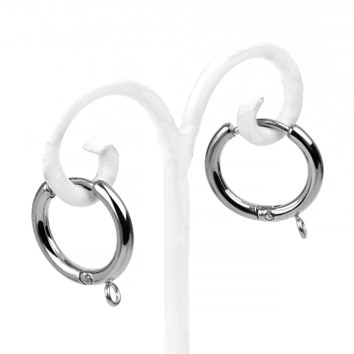 Stainless Steel Diy Huggie Earring With Jump Ring