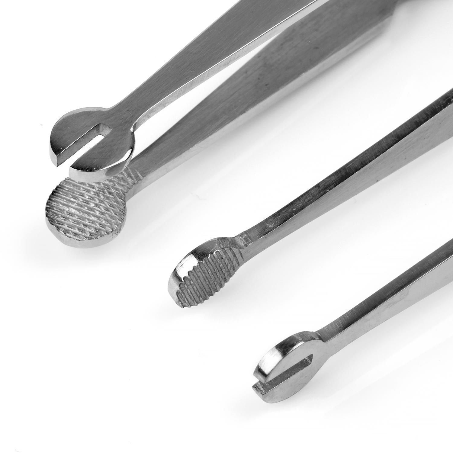 Steel Labret Tweezers With Locking Mechanism
