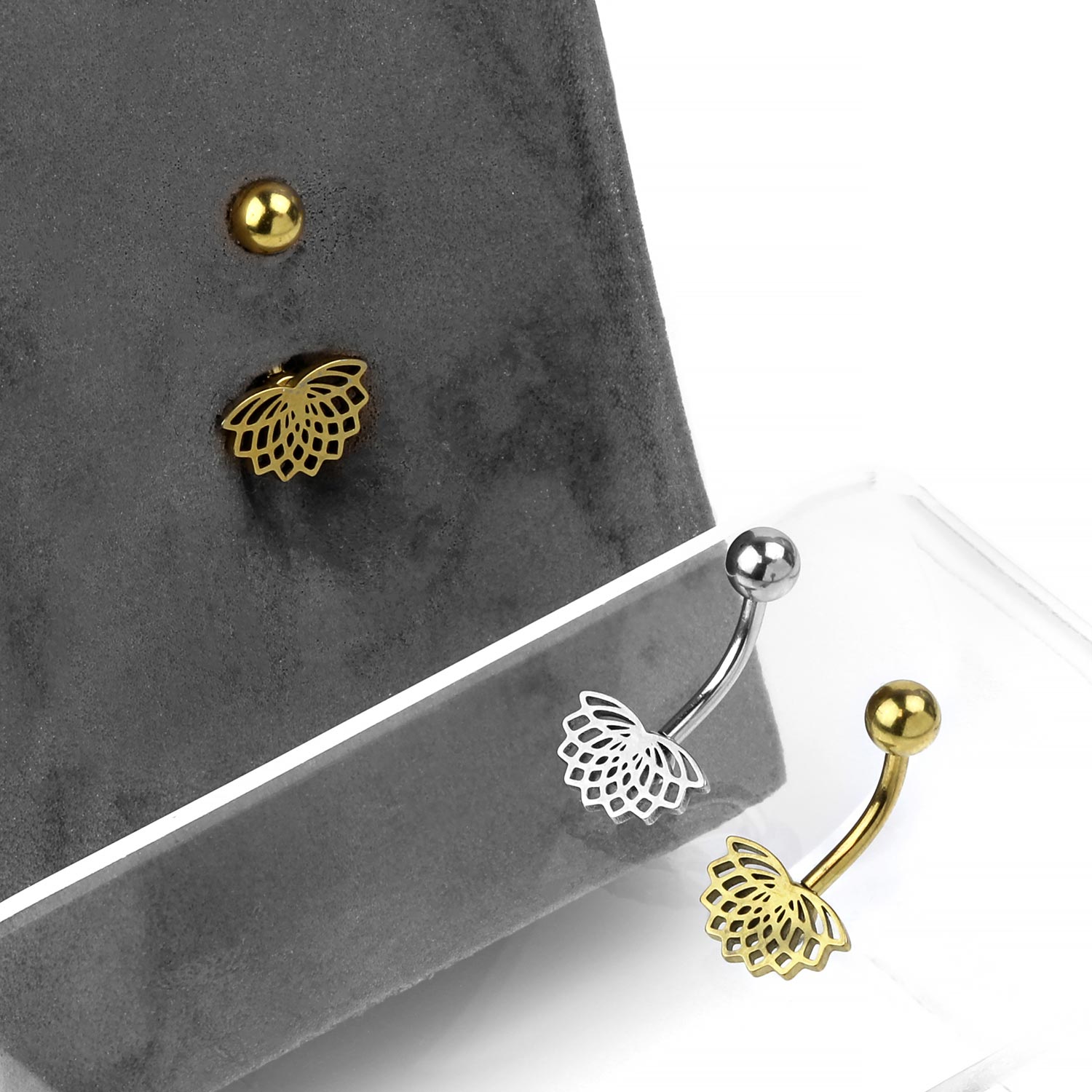 Steel Lotus Bloom Navel