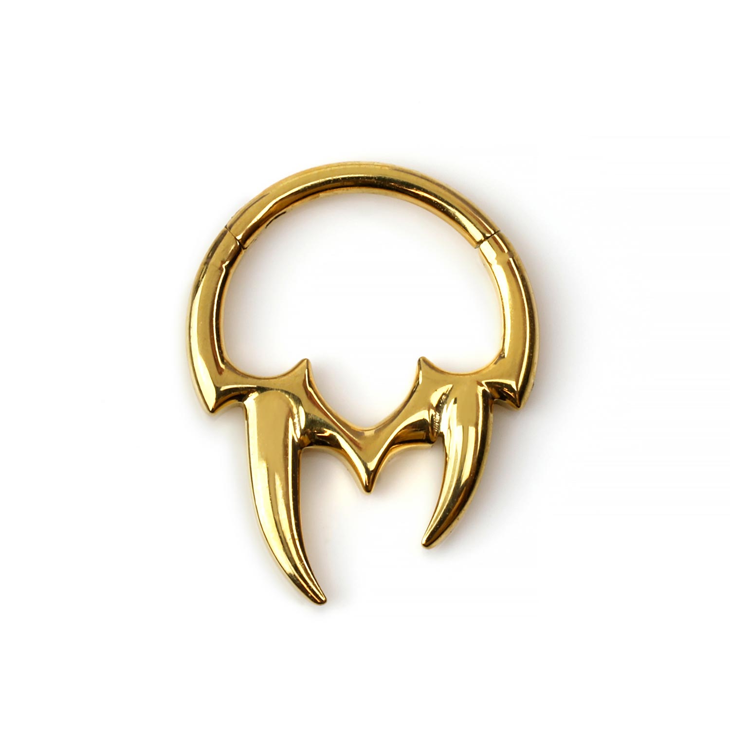 Nocturnal Fangs Steel Clicker Helix Lobe Tragus Septum