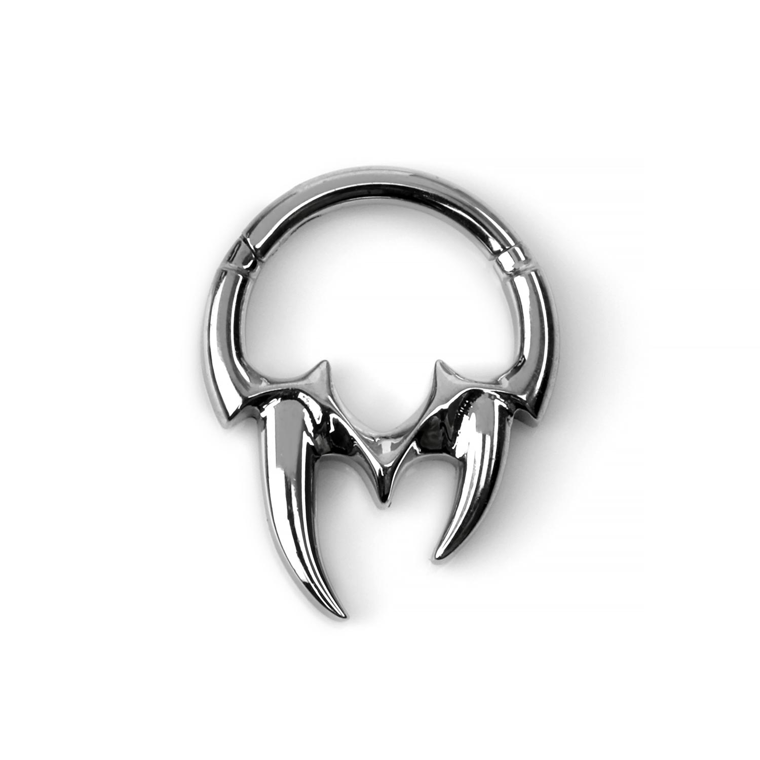 Nocturnal Fangs Steel Clicker Helix Lobe Tragus Septum