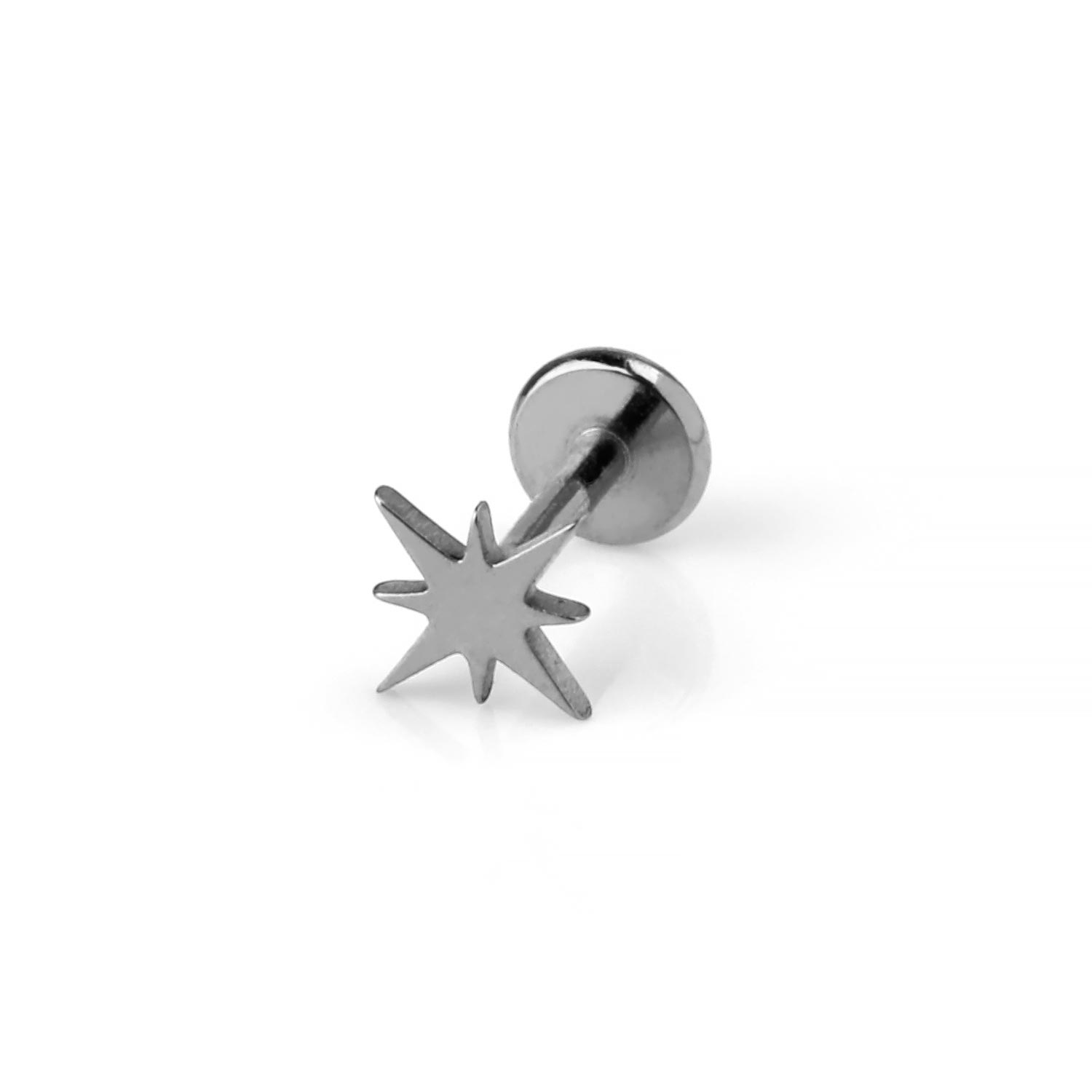 Steel North Star Labrets For Helix & More Piercings