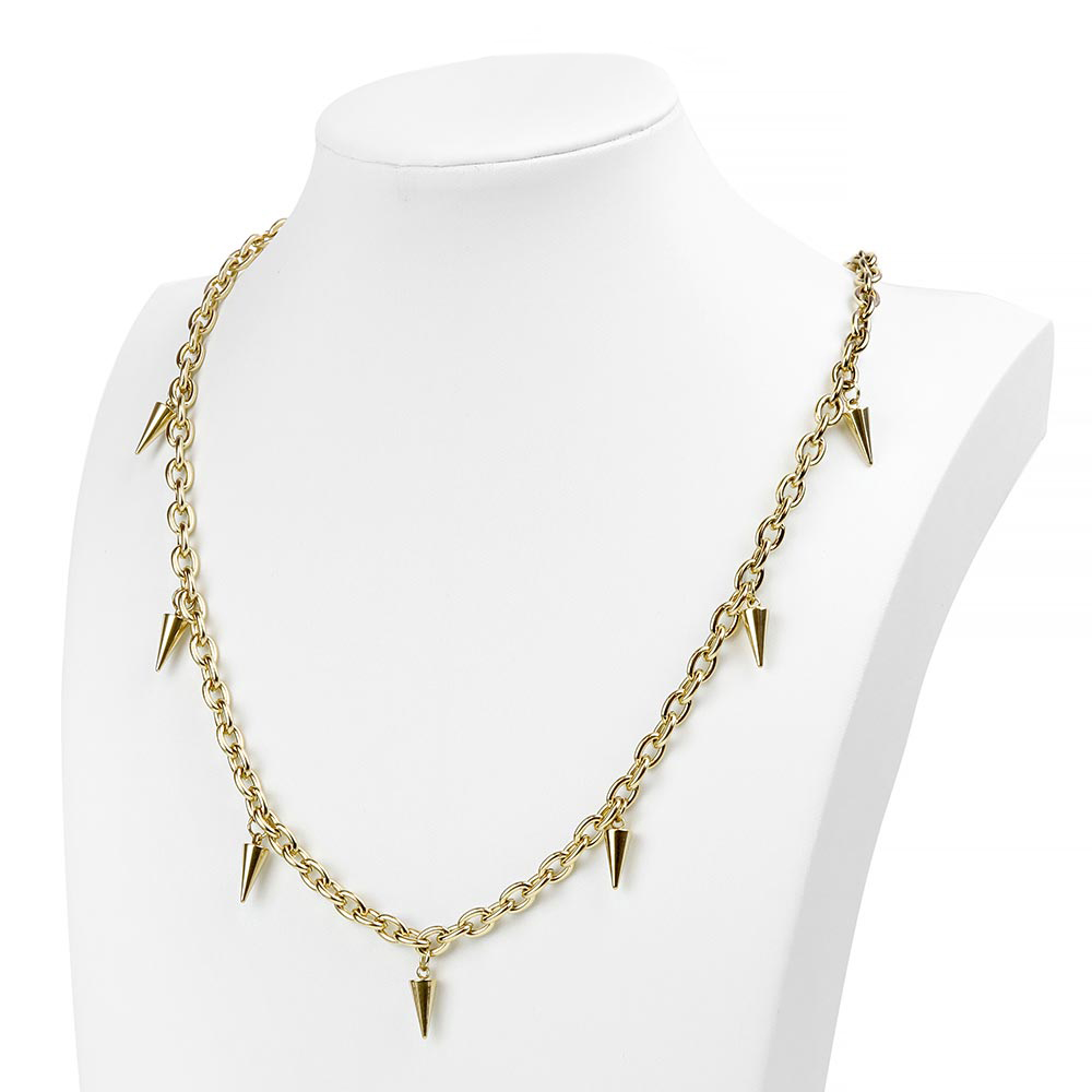 Steel Spiked Necklace
