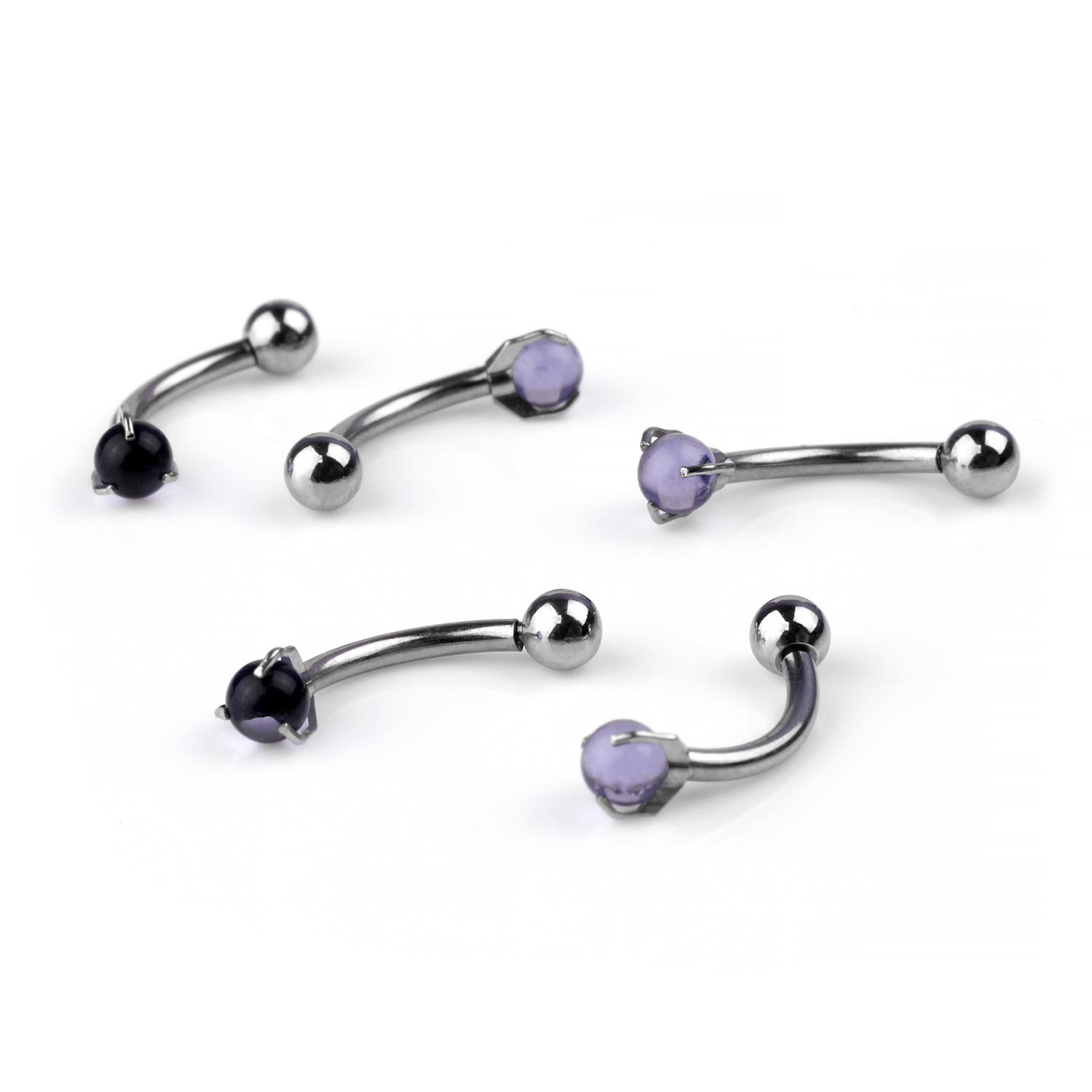 Curved Barbell With Opals: Versatile Piercing Jewelry