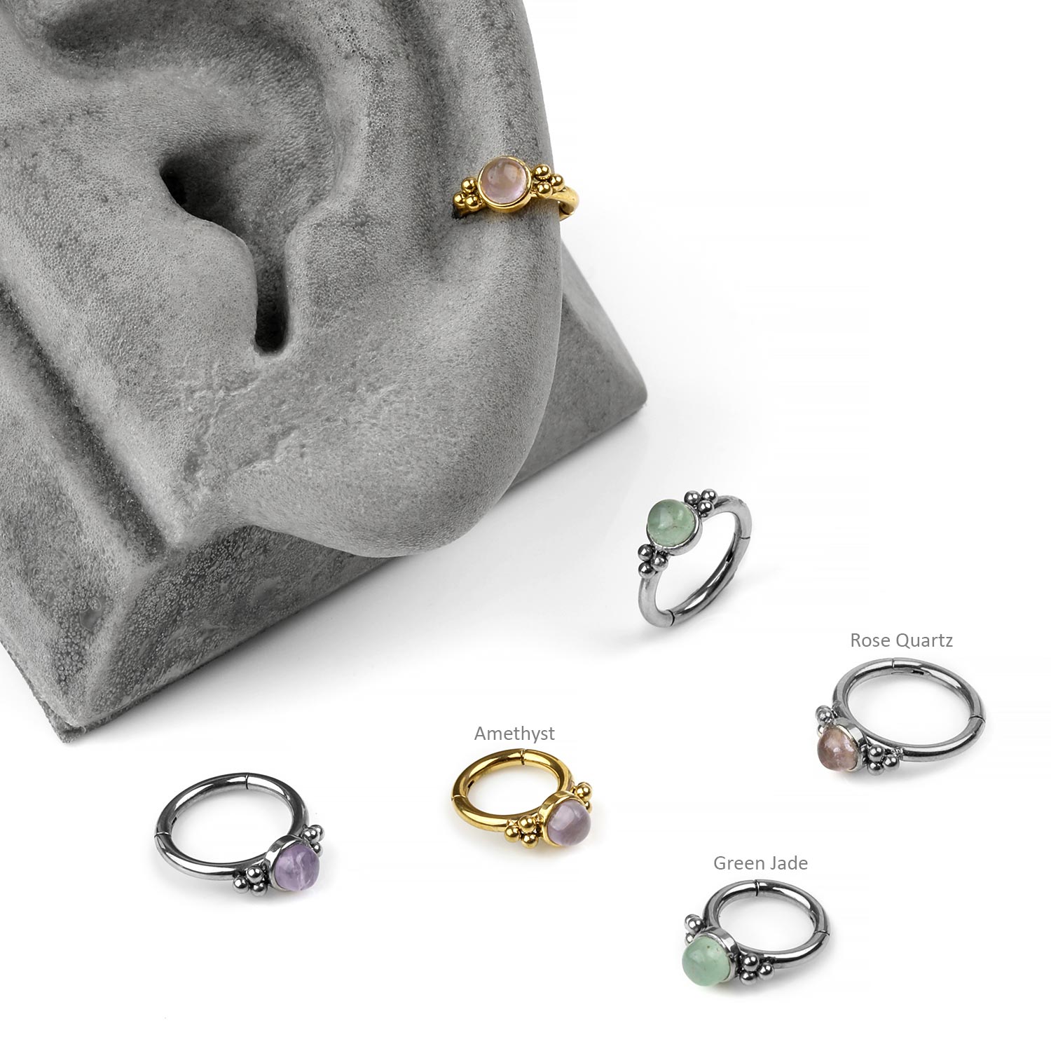 Stainless Steel Stone Side Clicker