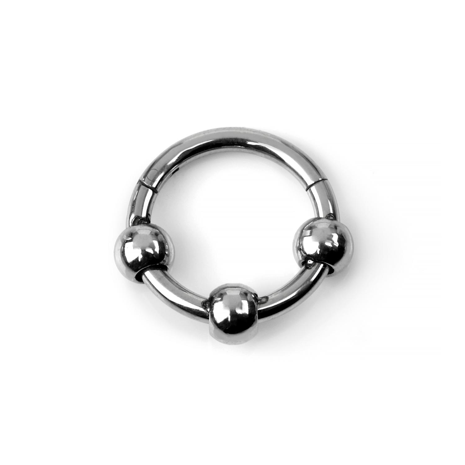 Steel Triplet Clickers For Daith, Helix, Lobe, Septum