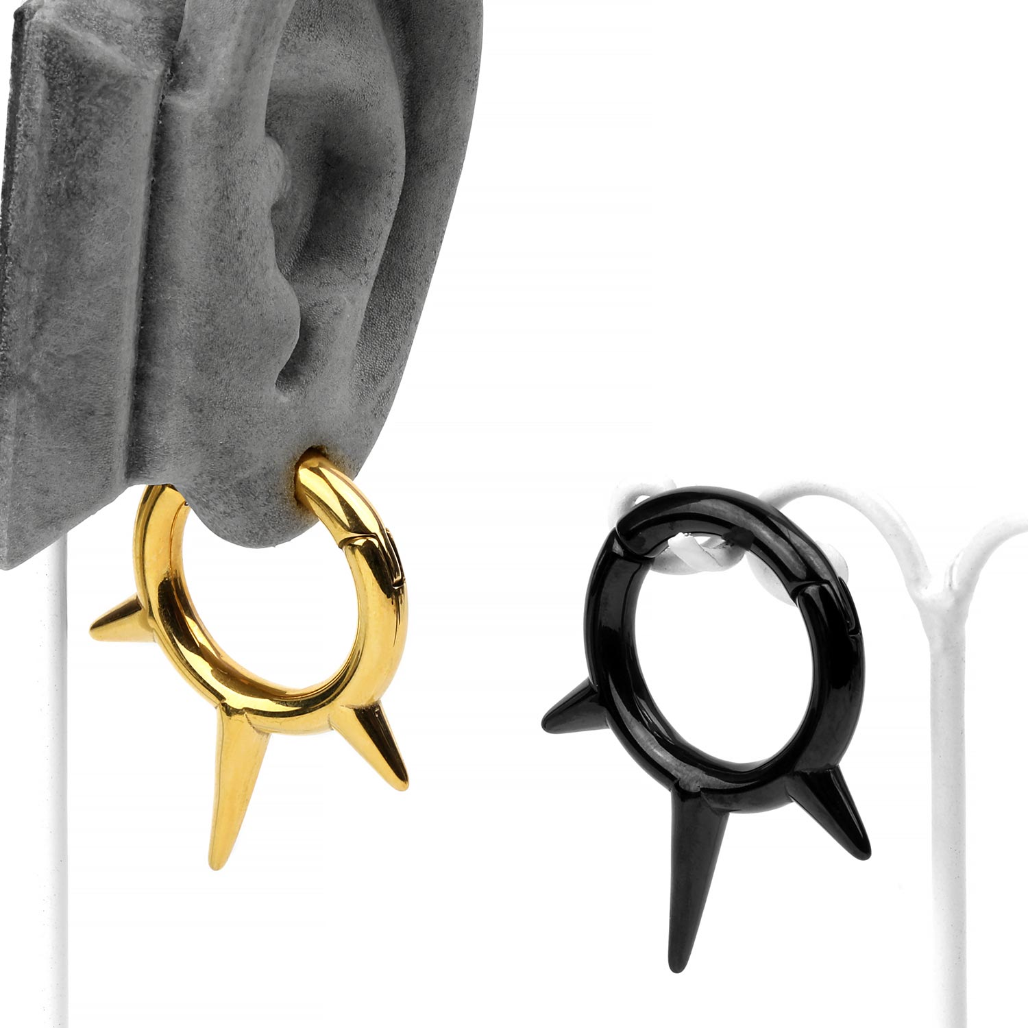 Stainless Steel Hinged Triple Spike Weights