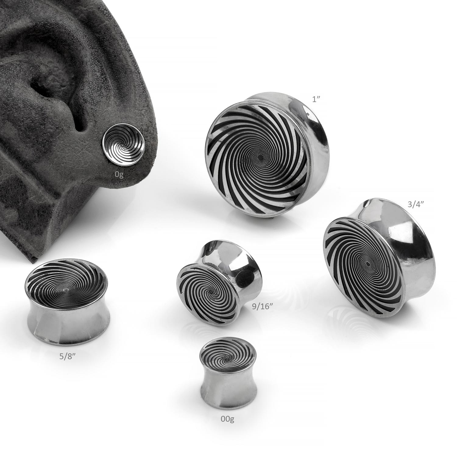 Steel Vortex Plugs: Double Flare Plugs Stretched Lobes