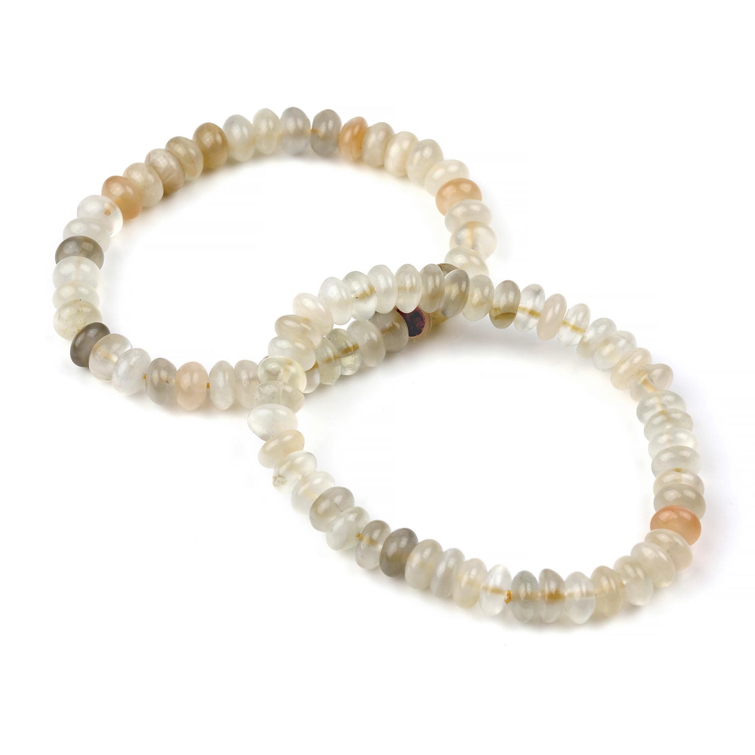 Natural Stone Abacus Bead Bracelets