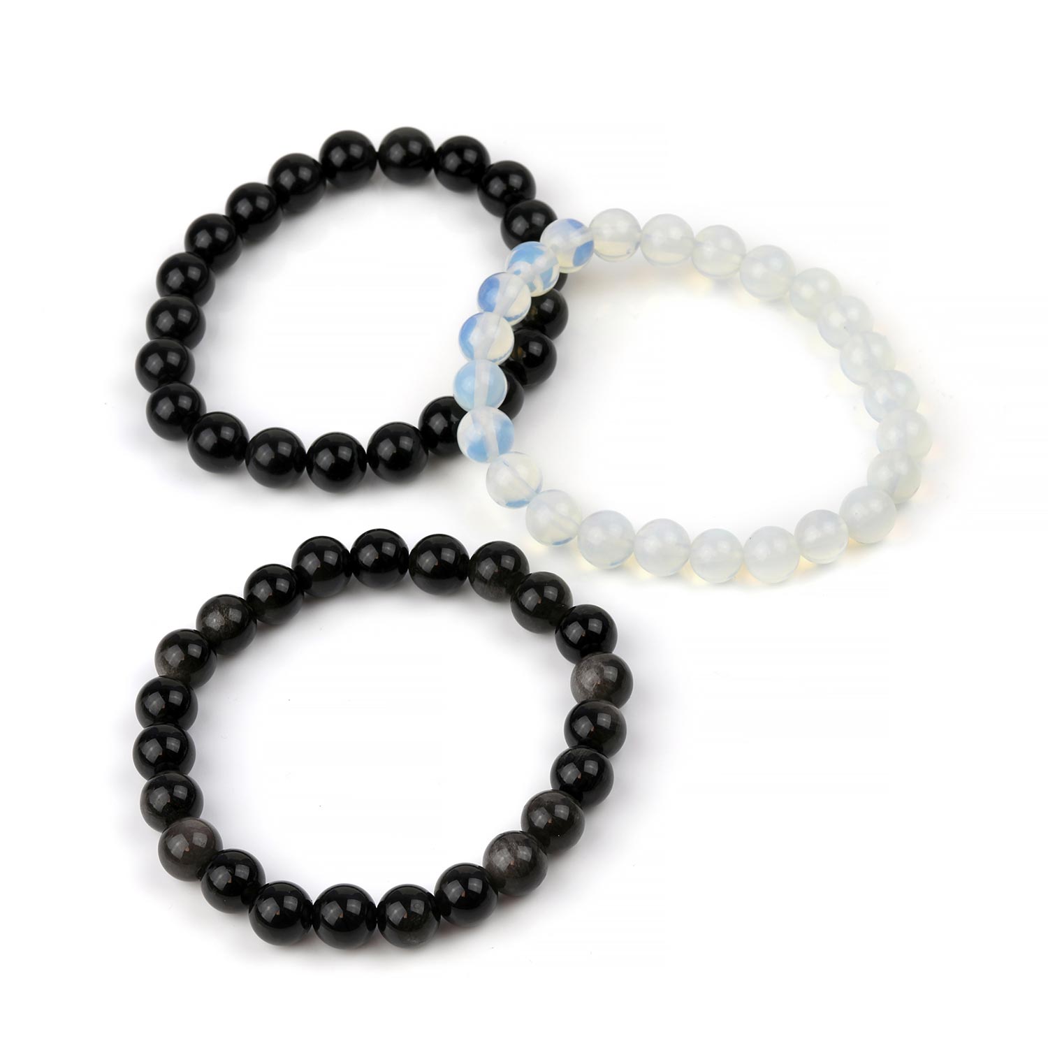 Large Stone Bead Bracelets