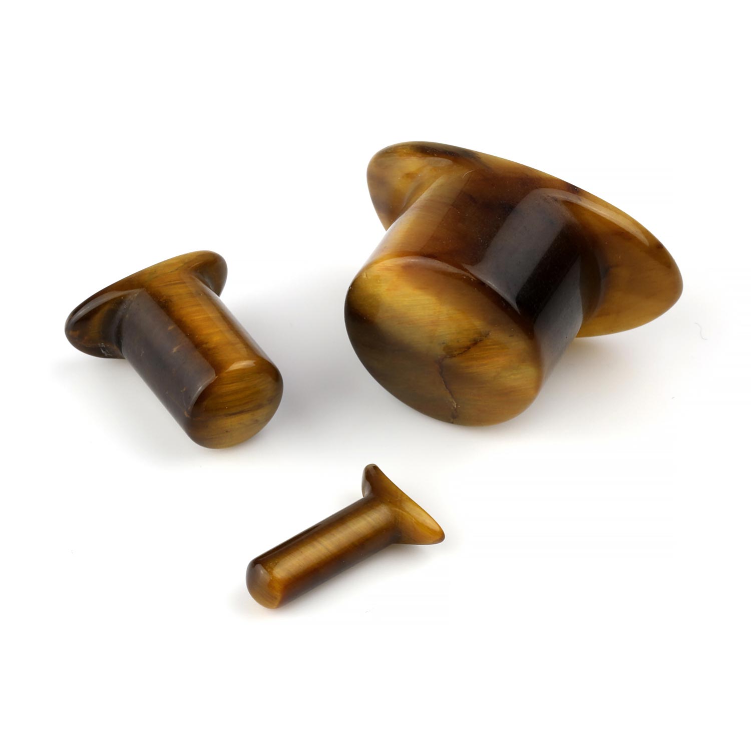 Stone And Glass Stretched Labret With A Concave T-back