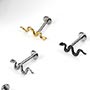 Titanium Threadless Snake Labret