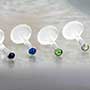 Flexible Plastic Gem Gemstone Basic Labret