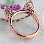 Custom Order 14k Gold Meow Seamless Ring