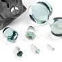 Single Flare Glass Stretching Plugs | Stretchers | Gauging
