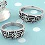 Sterling Silver Musical Notes Ring | Treble| Jewelry | Music