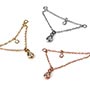 Steel Dual-gem Drop Chains