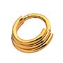 Custom Order 24k Gold Plated Three Ring Stacked Clicker