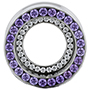 Custom Order Steel Double Orbit Gemmed Eyelet