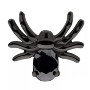 Pvd Plated Black Titanium Gemmed Spider Threadless End