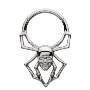 Custom Order Titanium Spider Skull Clicker
