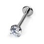 Titanium Threadless Gem Labret | Implant Grade Invictus