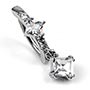 Steel Princess Gem Dangle Rail Clicker For Rook, Navel
