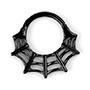 Steel Spider Web Clicker Ring - Septum & Helix Piercing
