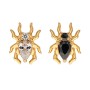 24k Gold Plated Titanium Gemmed Spider Threadless End