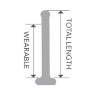Gorilla Glass Labret Retainer With Micro Front Flare