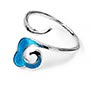 Silver Auspicious Cloud Adjustable Ring