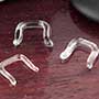 Basic Clear Pyrex Glass Septum Nose Retainer | Hider