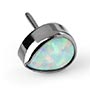 Titanium Gemmed Teardrop Threadless End