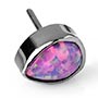 Titanium Gemmed Teardrop Threadless End
