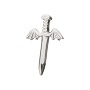 Custom Order Titanium Winged Dagger Internally Threaded End