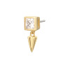 Custom Order 14k Princess Cut Threadless End With Spike Dang