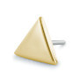 Custom Order 18k Gold Triangle Threadless End