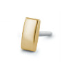 Custom Order 18k Gold Bar Threadless End