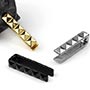 Stainless Steel Pyramid Spike Studded Weights Stretched Lobe