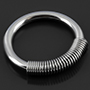 Cobra Coil Captive: 316l Steel Jewelry For Septum Piercings