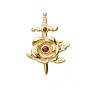 Custom Order 14k Gold Rose Dagger Threadless End